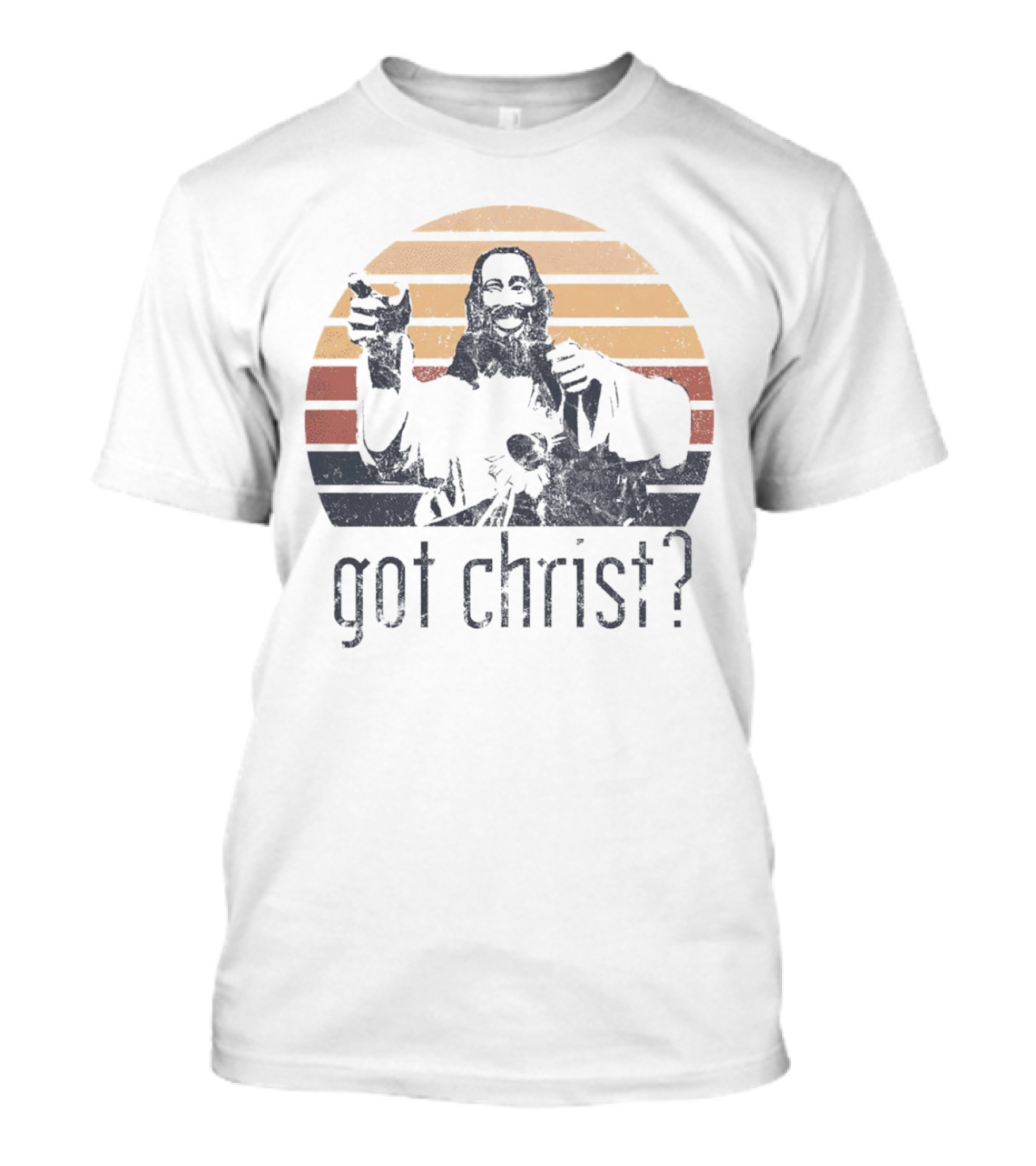 Got Christ Vintage Retro Sunset T-Shirt