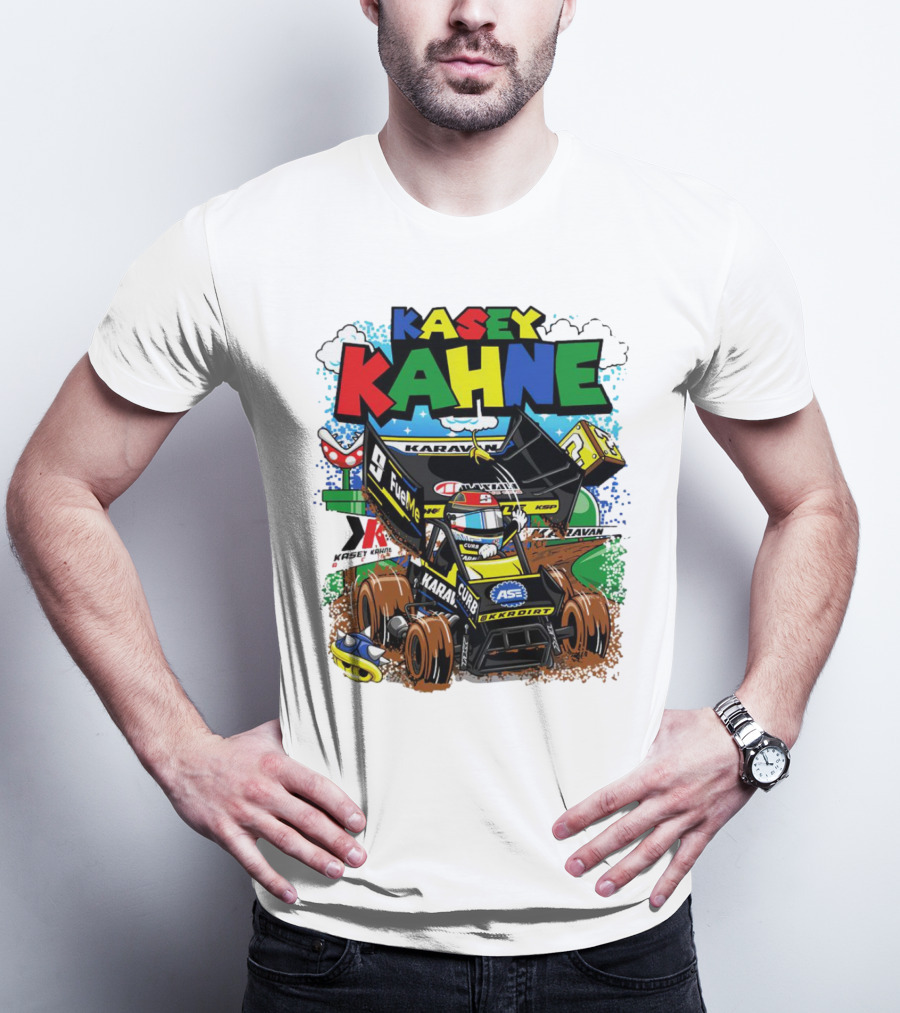Kasey Kahne KKR Dirt Karavan Curb Racing Cartoon Fuel Me T-Shirt