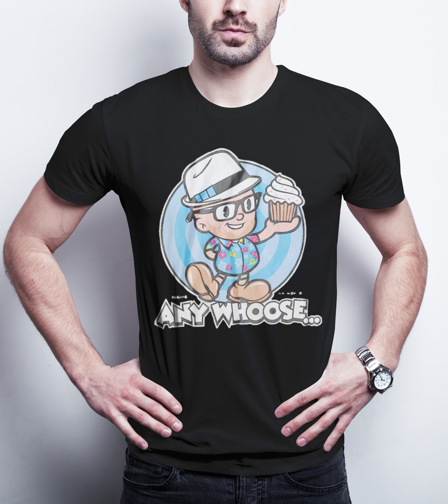 Paging Mr Morrow Any Whoose Cupcake Quirky Cartoon T-Shirt