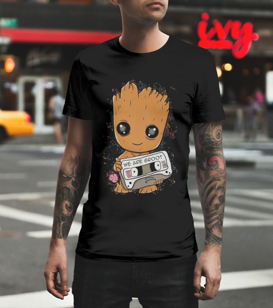 Cute We Are Groot Cassette Adorable T-Shirt
