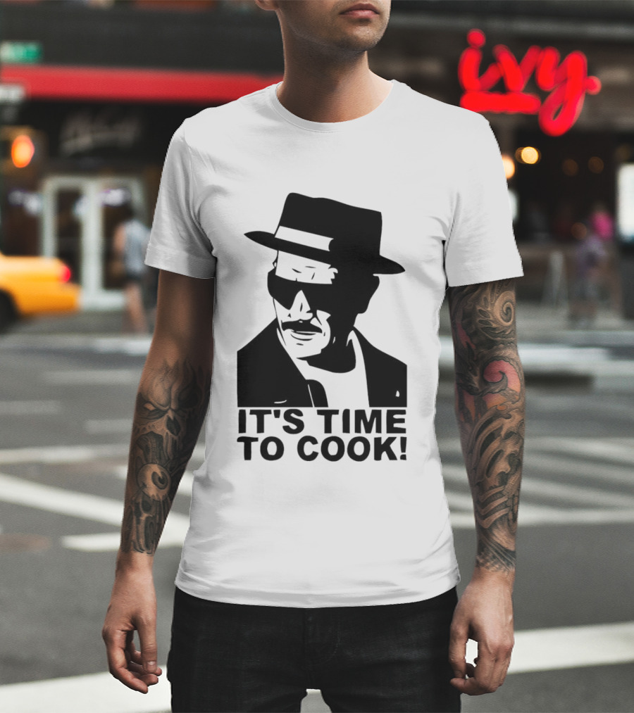 It's Time To Cook Heisenberg Silhouette Breaking Bad T-Shirt