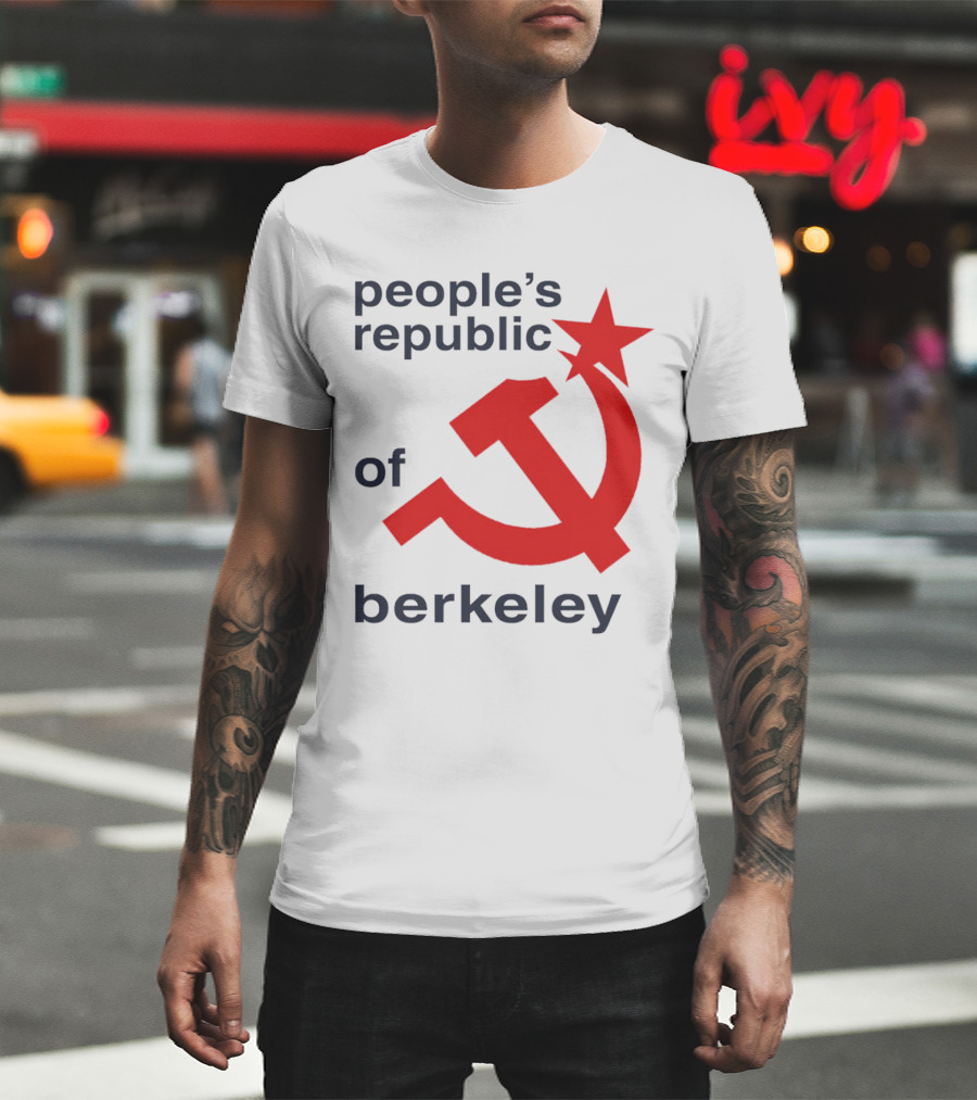 People's Republic Of Berkeley Communist Hammer And Sickle T-Shirt