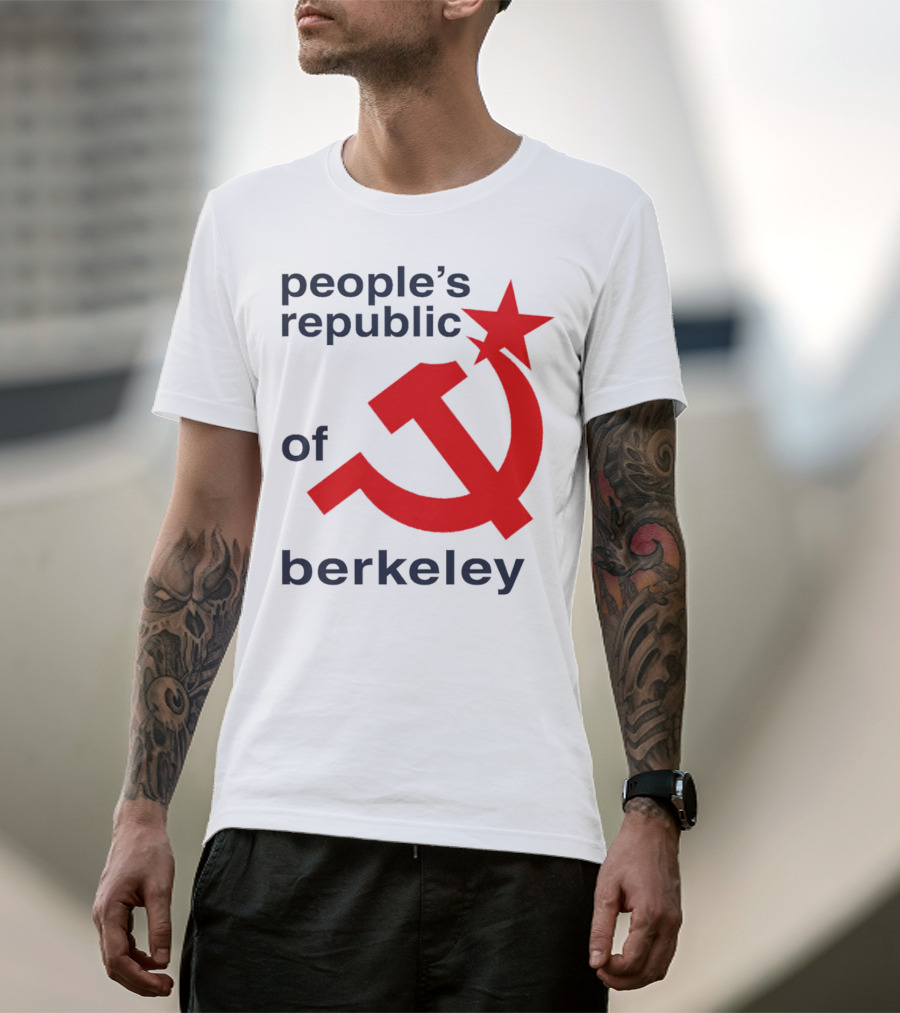 People's Republic Of Berkeley Communist Hammer And Sickle T-Shirt