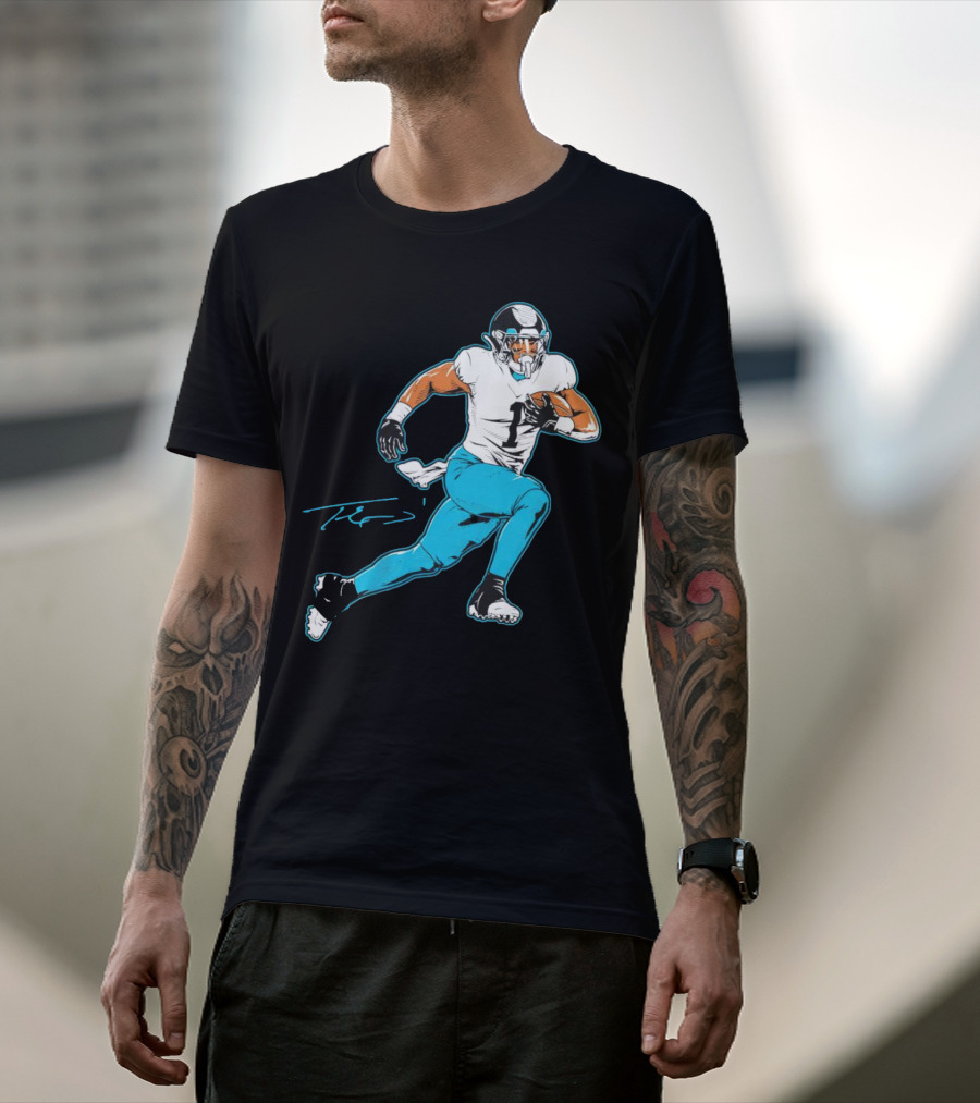 Travis Etienne Jacksonville Jaguars Signature Pose T-Shirt