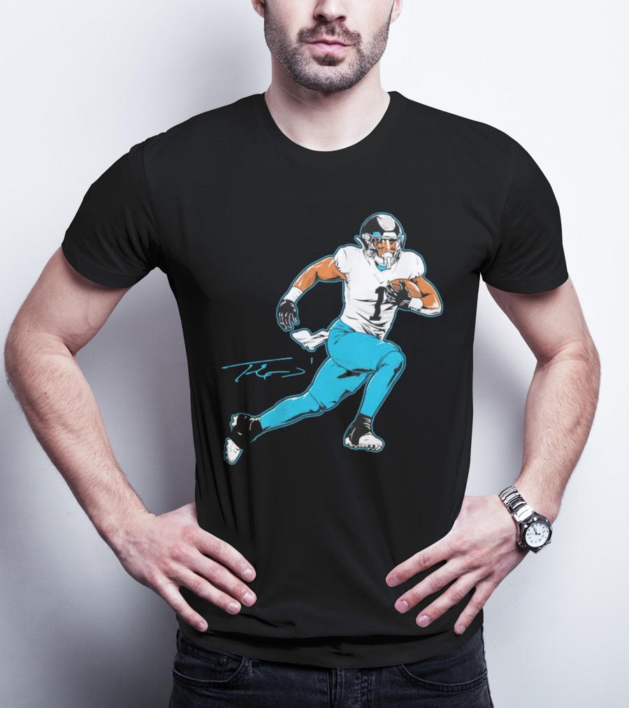Travis Etienne Jacksonville Jaguars Signature Pose T-Shirt