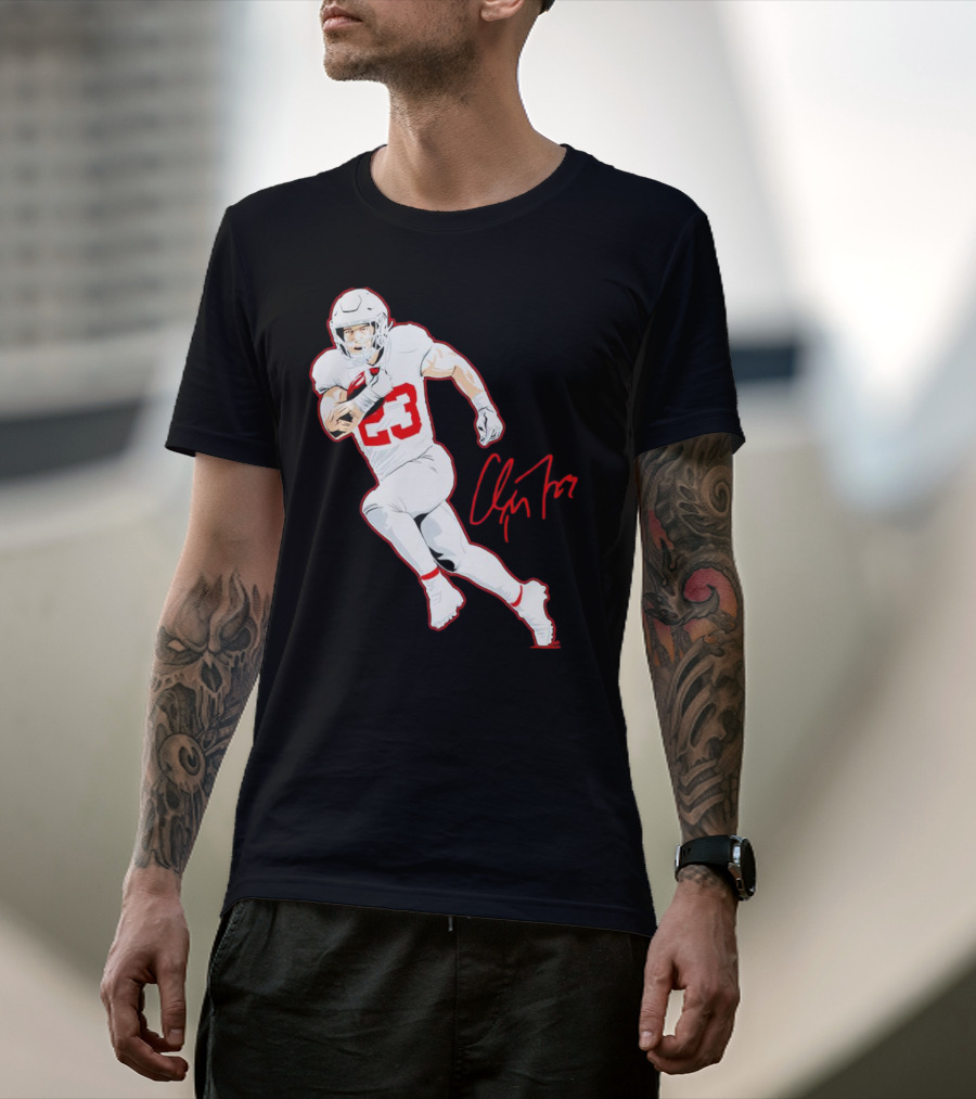 Christian McCaffrey 23 San Francisco 49ers Signature Pose T-Shirt