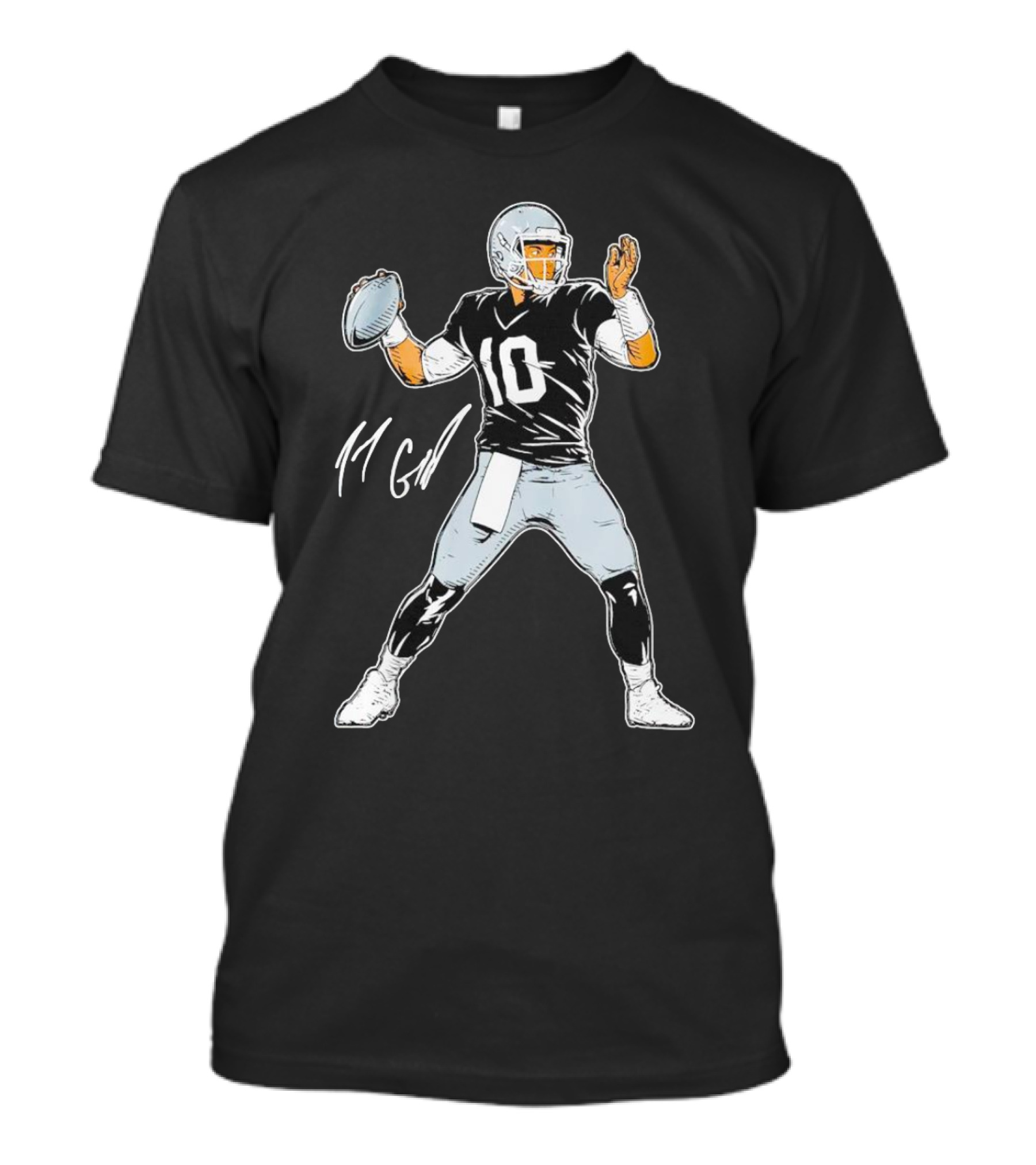 Jimmy Garoppolo Number 10 Las Vegas Raiders Quarterback Signature Pose T-Shirt