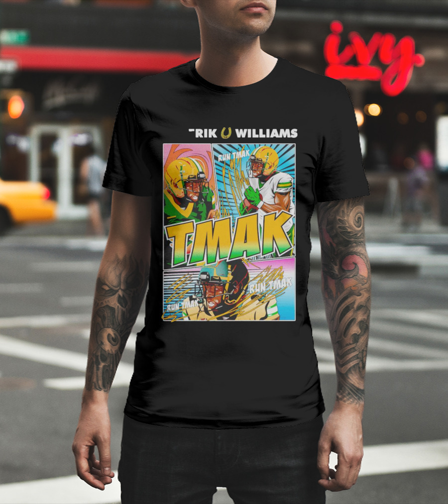Tamerik Williams TMak Run Tmak North Dakota State Bison Football Comic T-Shirt