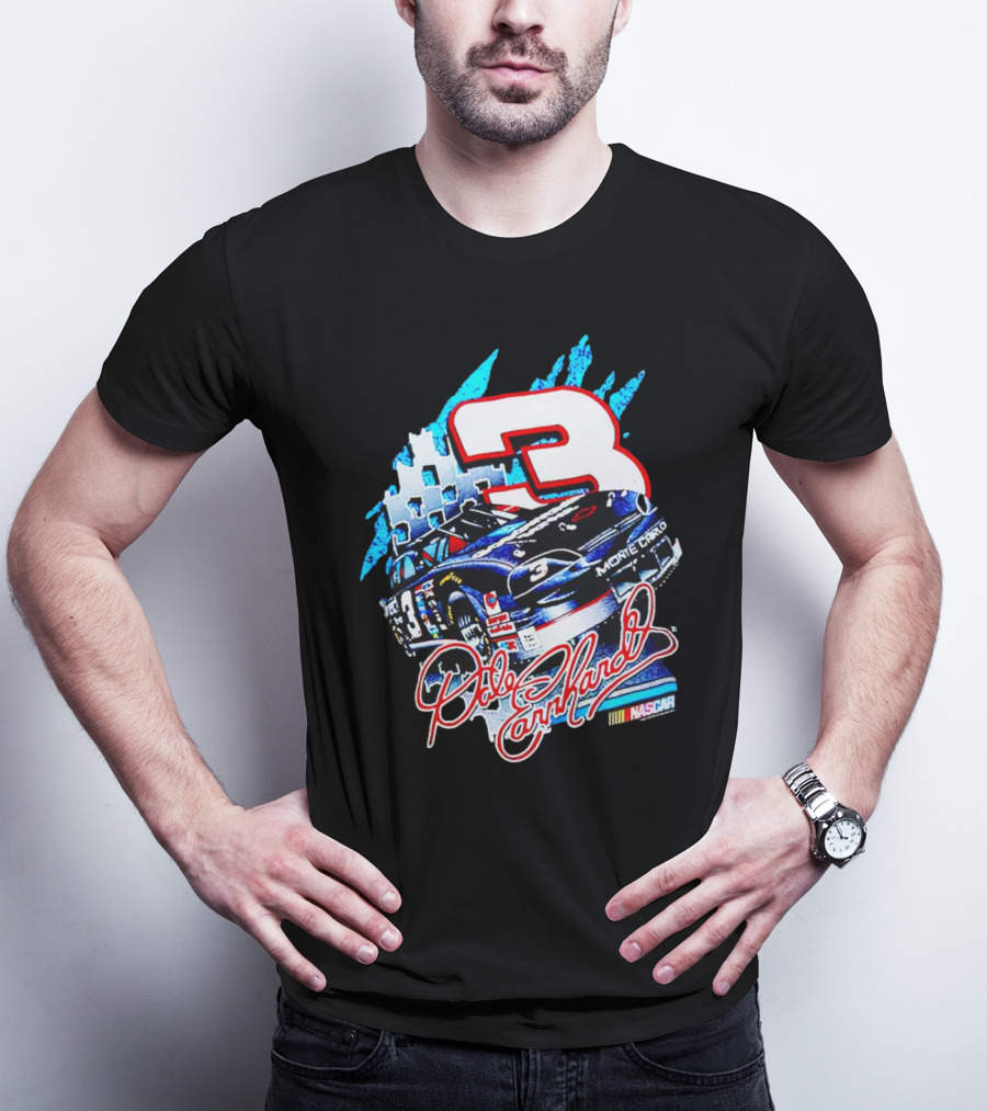 Dale Earnhardt Monte Carlo Nascar 3 Racing Car T-Shirt