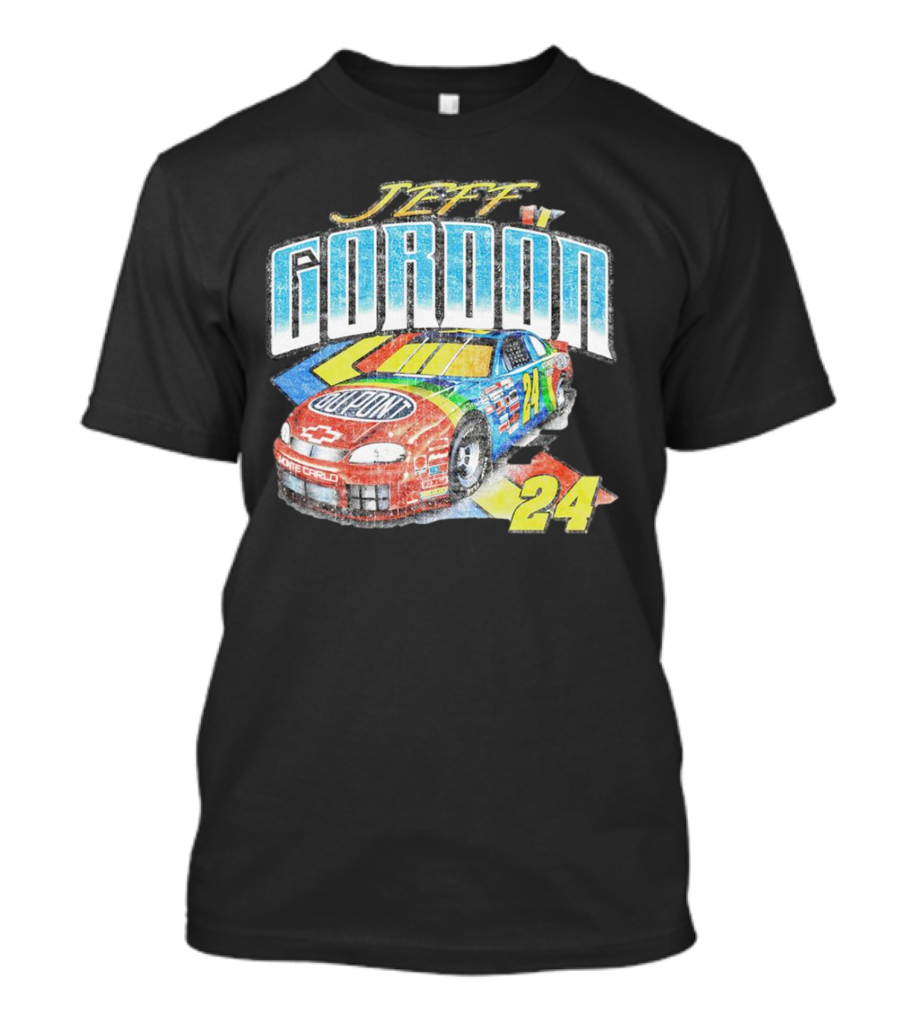 Jeff Gordon NASCAR DuPont Chevrolet 24 Racing Car T-Shirt