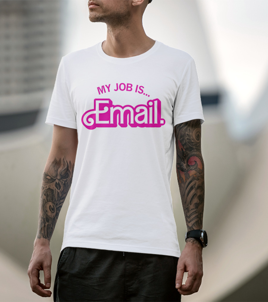 Barbie My Job Is Email Iconic T-Shirt