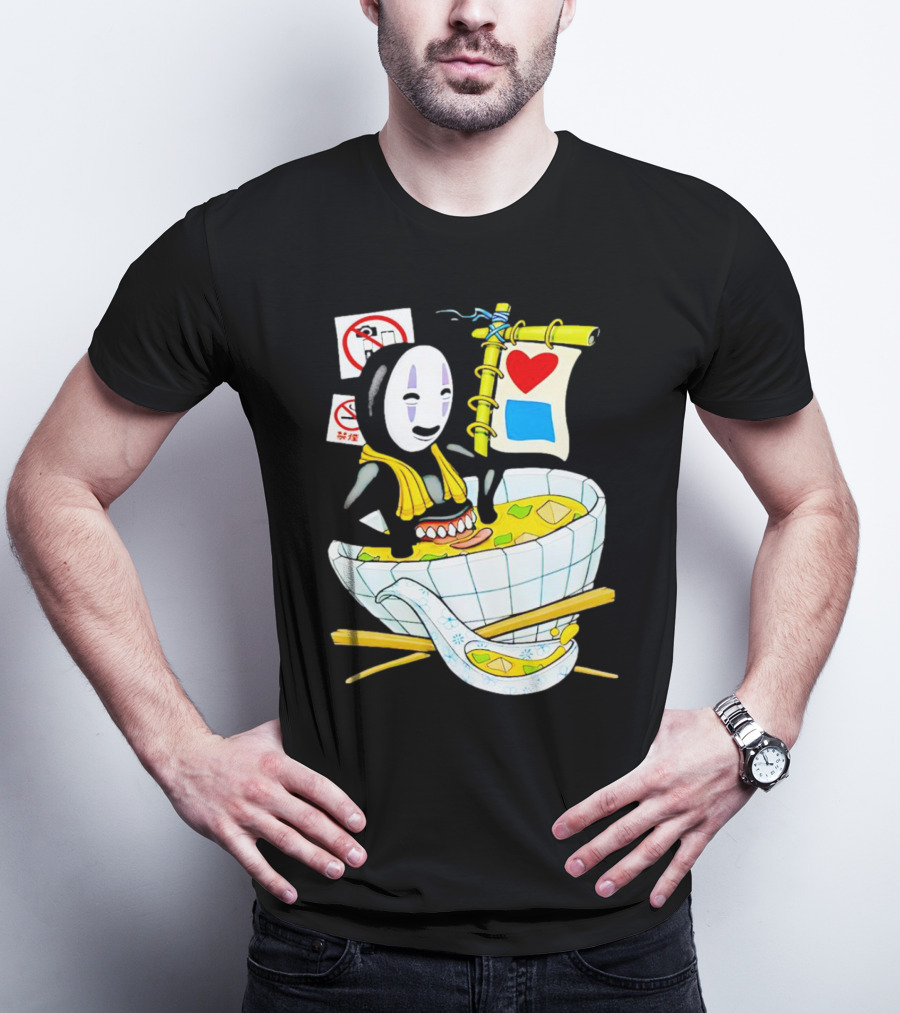 Bluetile Miso Bath No-Face Spirited Away T-Shirt