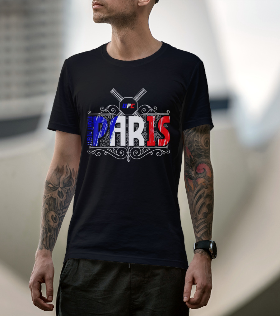 UFC Fight Night PARIS France French Flag T-Shirt