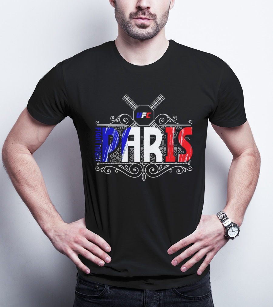UFC Fight Night PARIS France French Flag T-Shirt