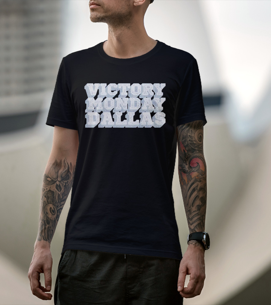 Victory Monday Dallas Celebration Football Win Enthusiasts T-Shirt