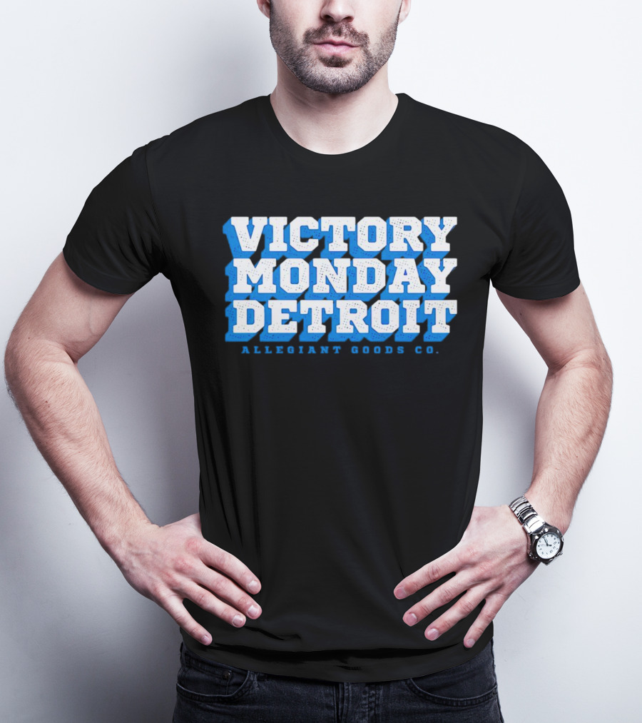 Victory Monday Detroit Allegiant Goods Co T-Shirt