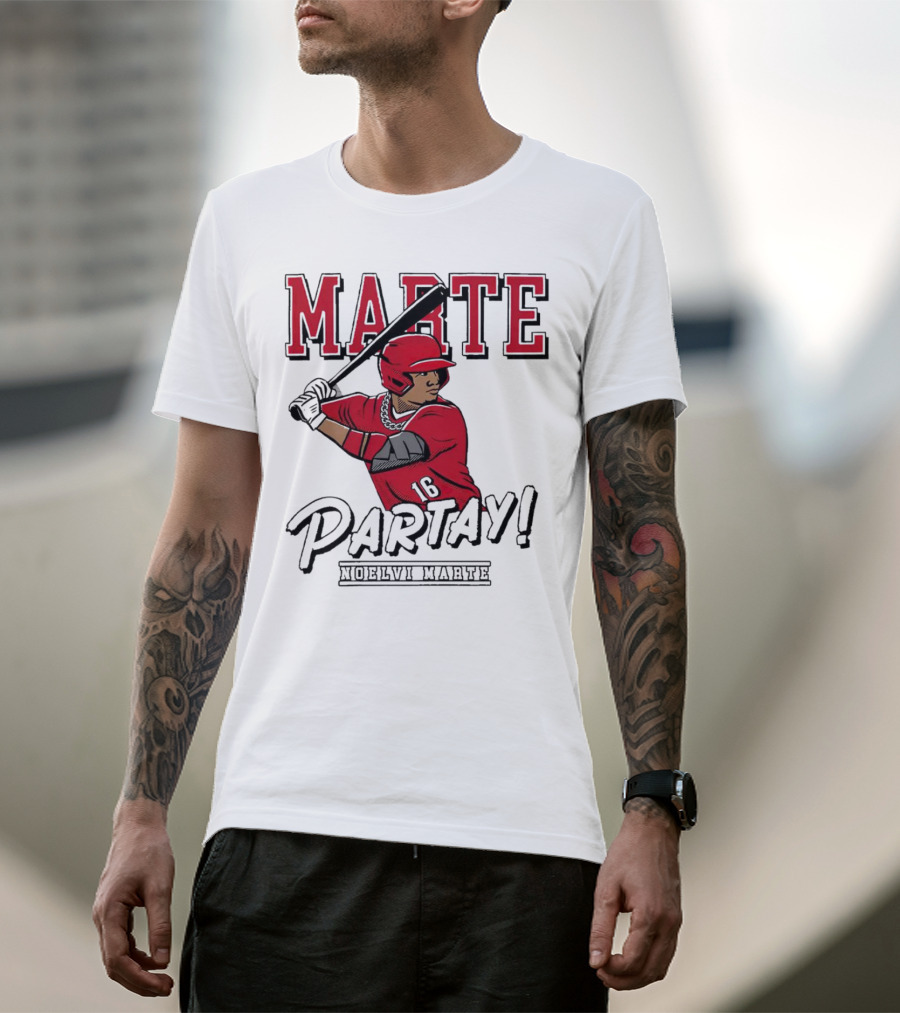 Marte Partay Noelvi Marte Cincinnati Reds Mlbpa T-Shirt