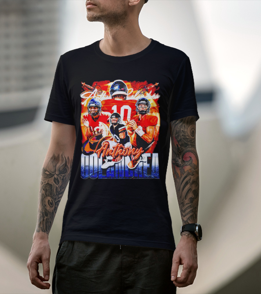 Anthony Colandrea Virginia Cavaliers Football Vintage Number 10 T-Shirt