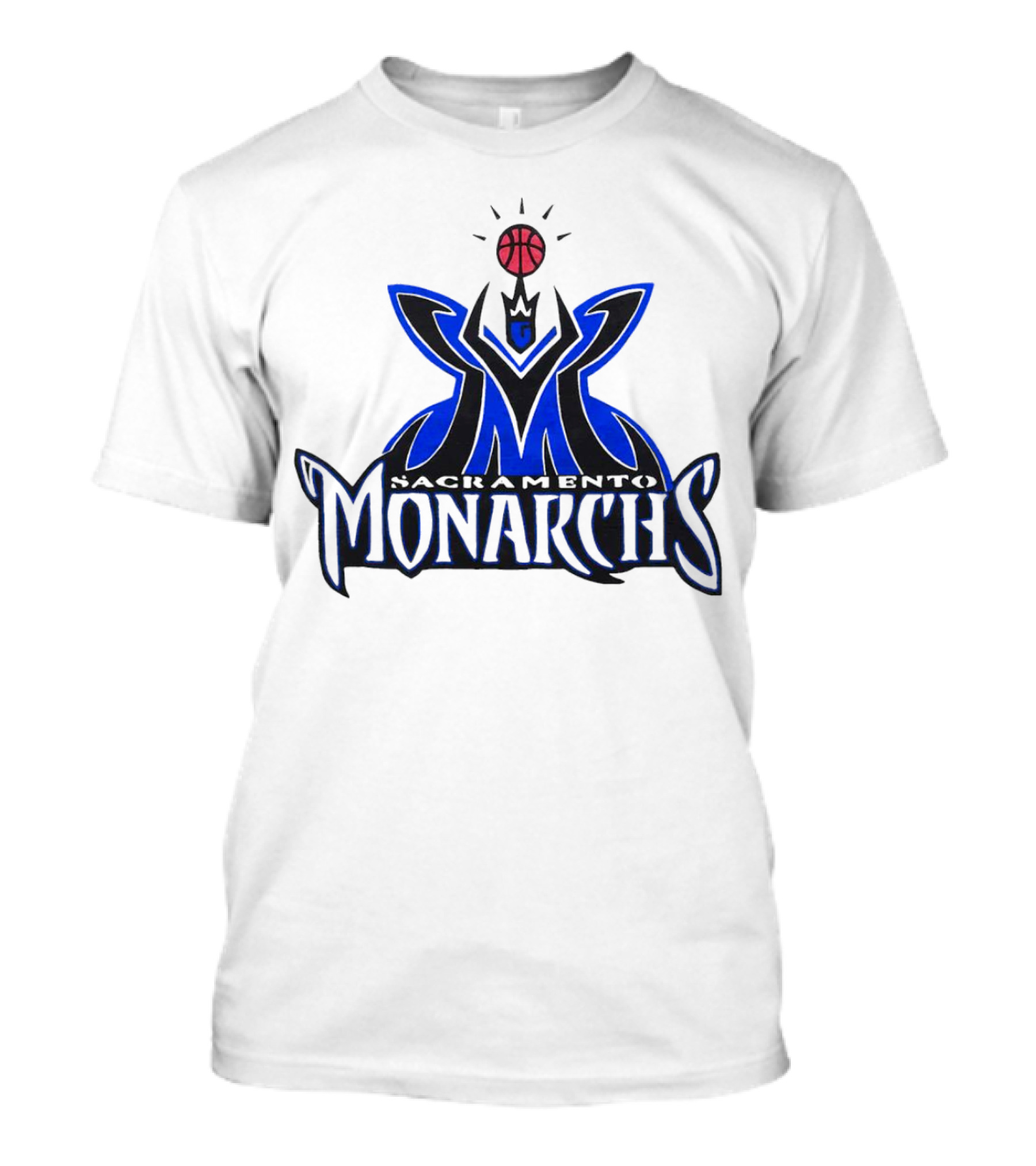 Sacramento Monarchs Basketball Logo Emblem T-Shirt