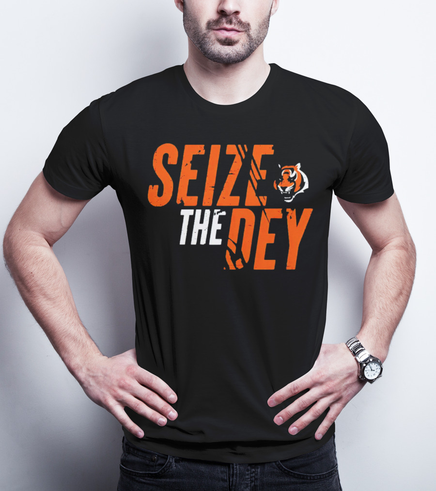 Seize The Dey Cincinnati Bengals Tiger T-Shirt