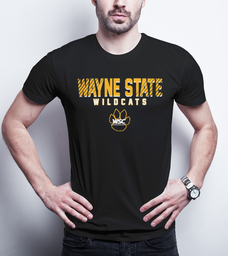Wayne State Wildcats WSC Paw Prints T-Shirt