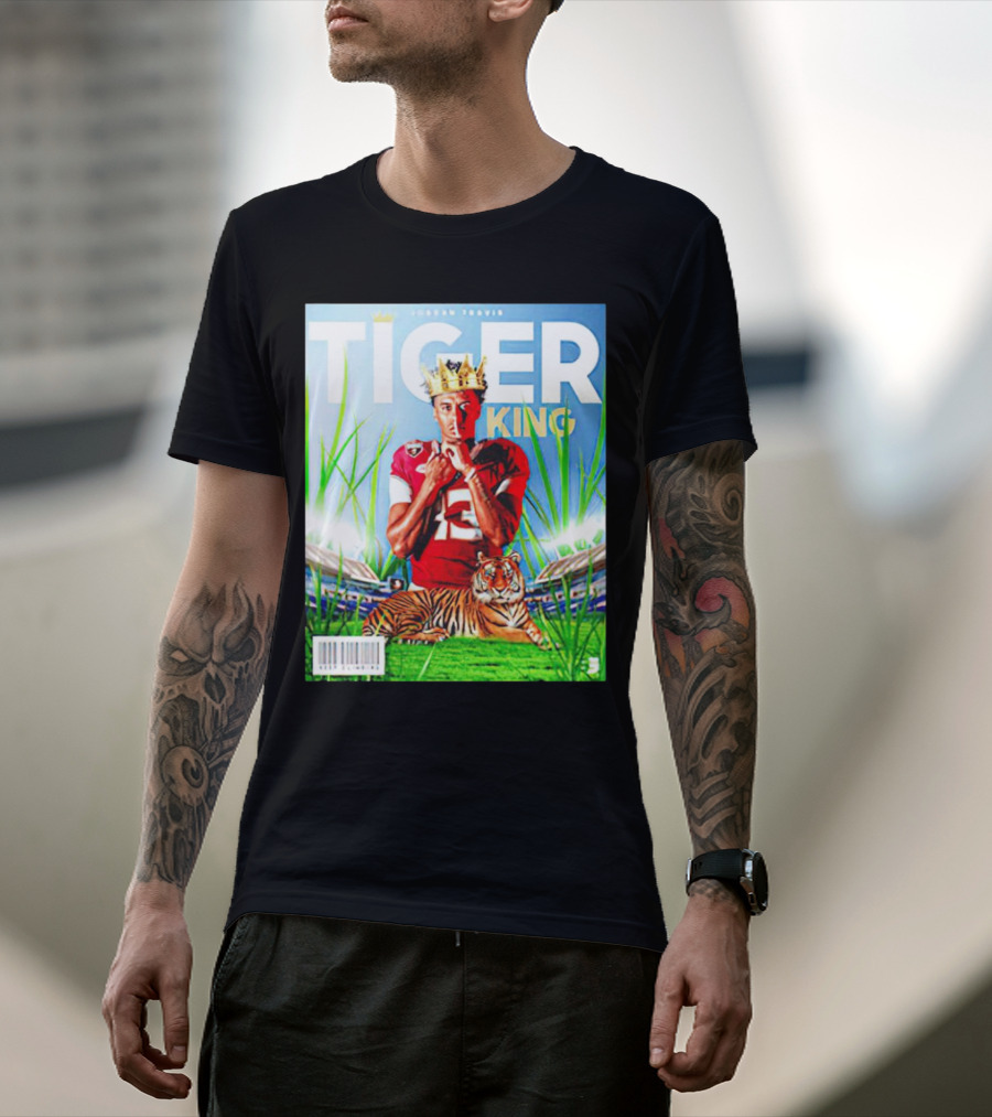Jordan Travis Tiger King Florida State Seminoles Football Magazine Cover T-Shirt