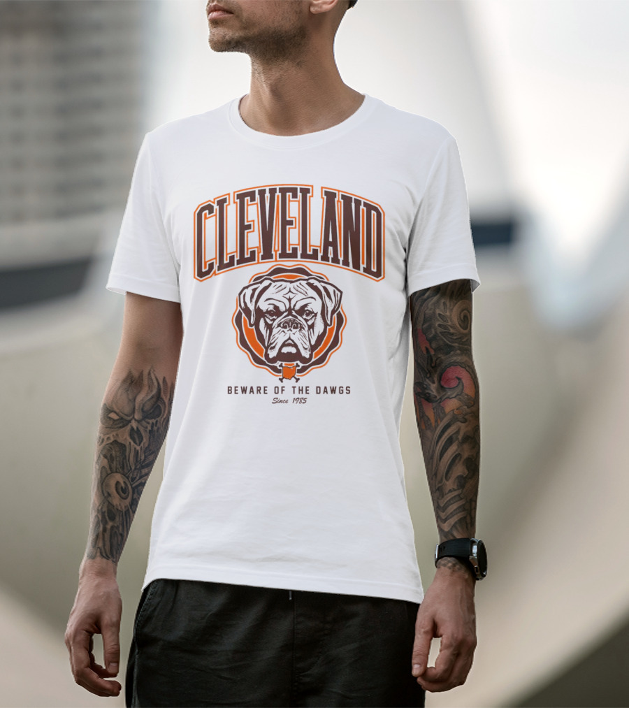 Cleveland Beware Of The Dawgs Since 1985 T-Shirt