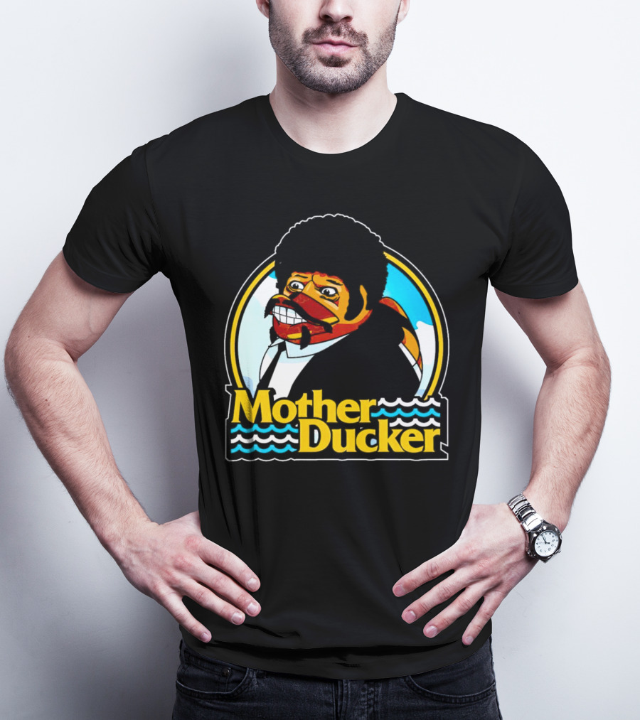 Mother Ducker Retro Cartoon Character Mashup T-Shirt