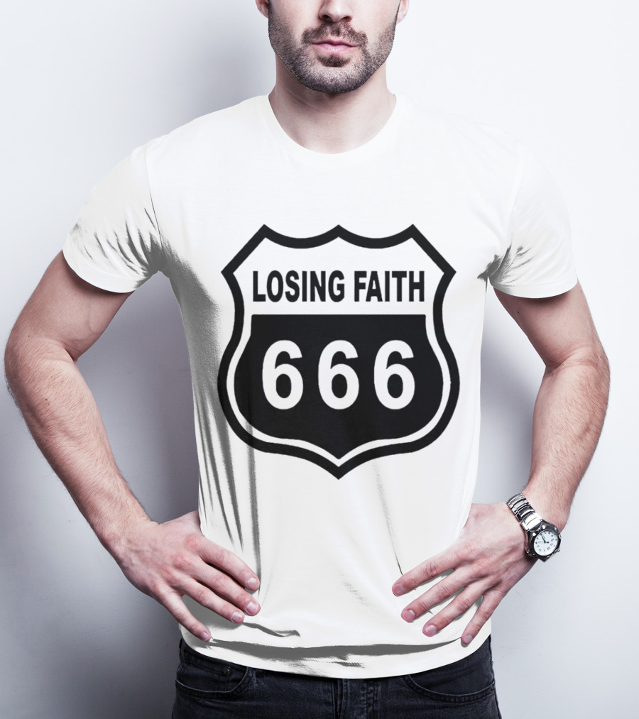 Losing Faith 666 Nikki Sixx Motley Crue Emblem T-Shirt