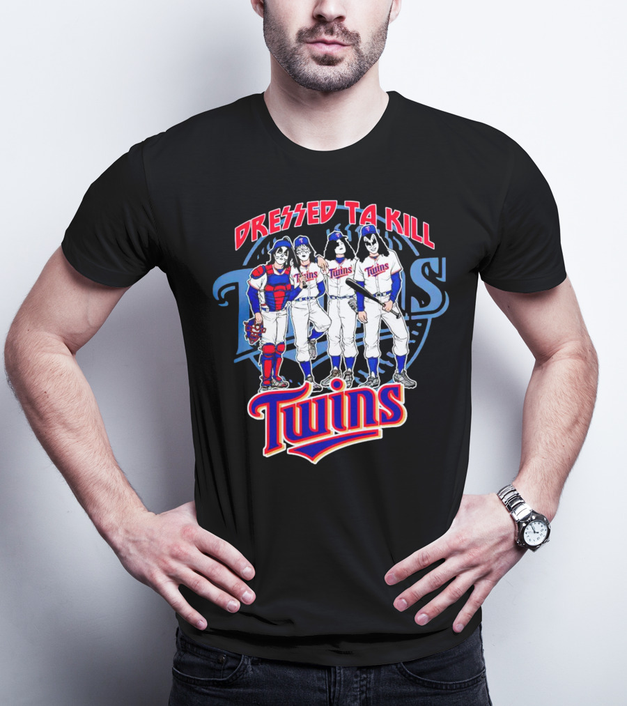 MLB X Minnesota Twins Dressed To Kill Twins Players In Iconic Makeup And Costumes T-Shirt
