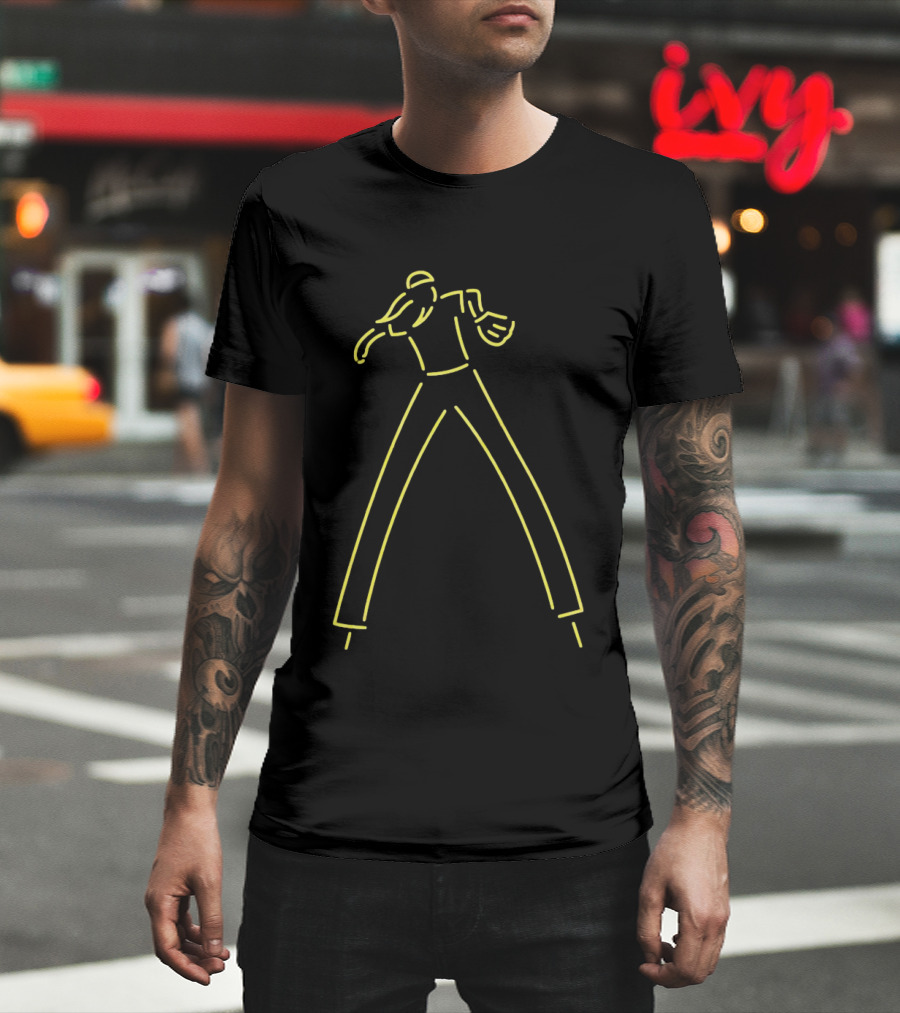 Dakota Stilts Albritton Neon Savannah Bananas Baseball Player T-Shirt