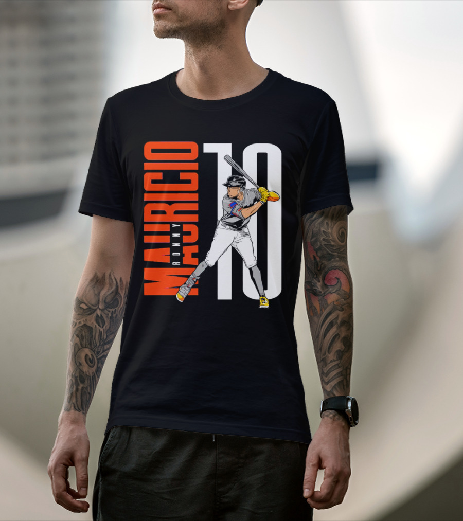 Ronny Mauricio 10 New York Mets Baseball Player T-Shirt