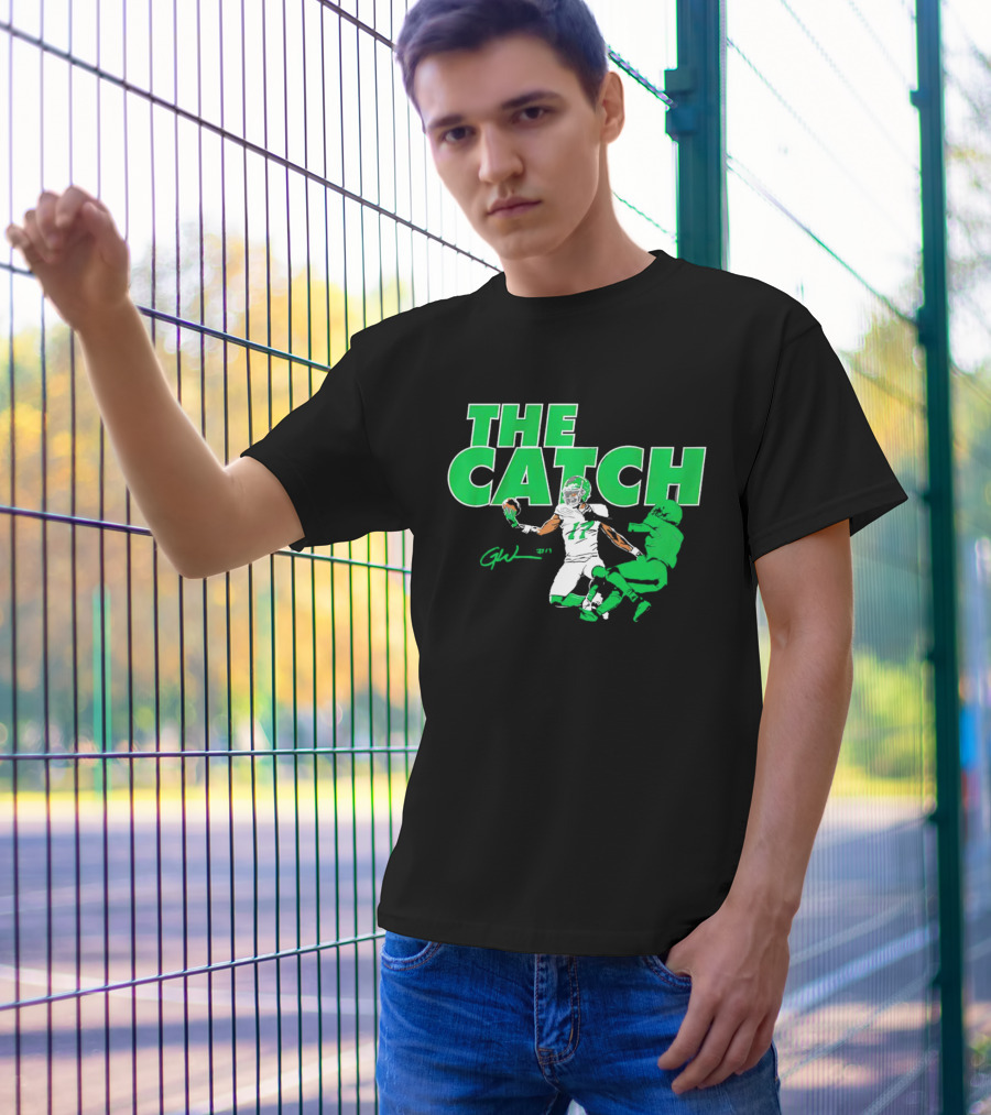 The Catch Garrett Wilson New York Jets Signature GW 17 T-Shirt