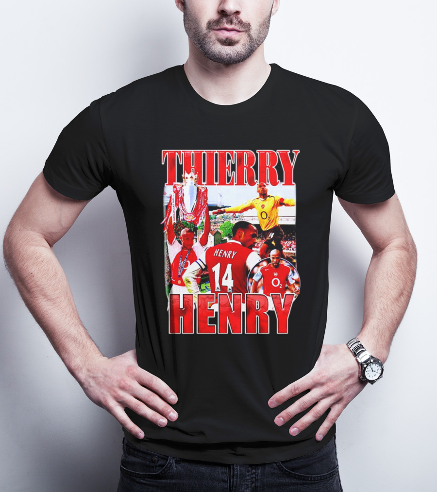 Thierry Henry Arsenal 14 Legend Iconic Moments T-Shirt