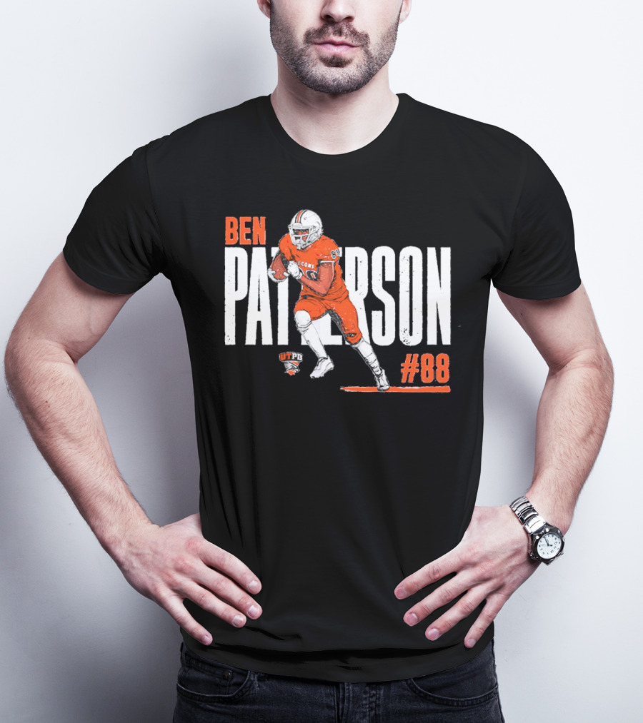 Ben Patterson UTPB Falcons #88 NCAA Football T-Shirt