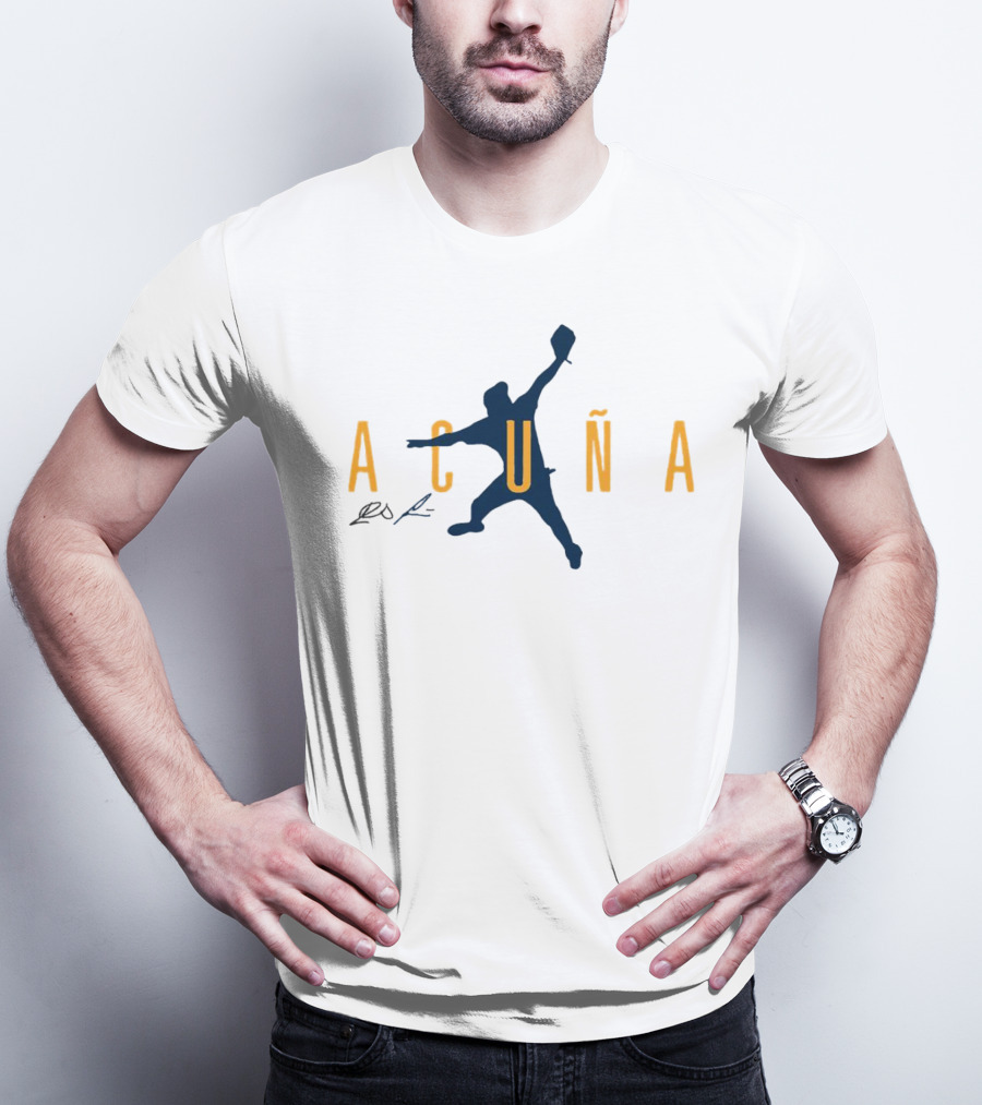 Ronald Acuna Jr Atlanta Braves Air Acuna II Acuna Signature T-Shirt