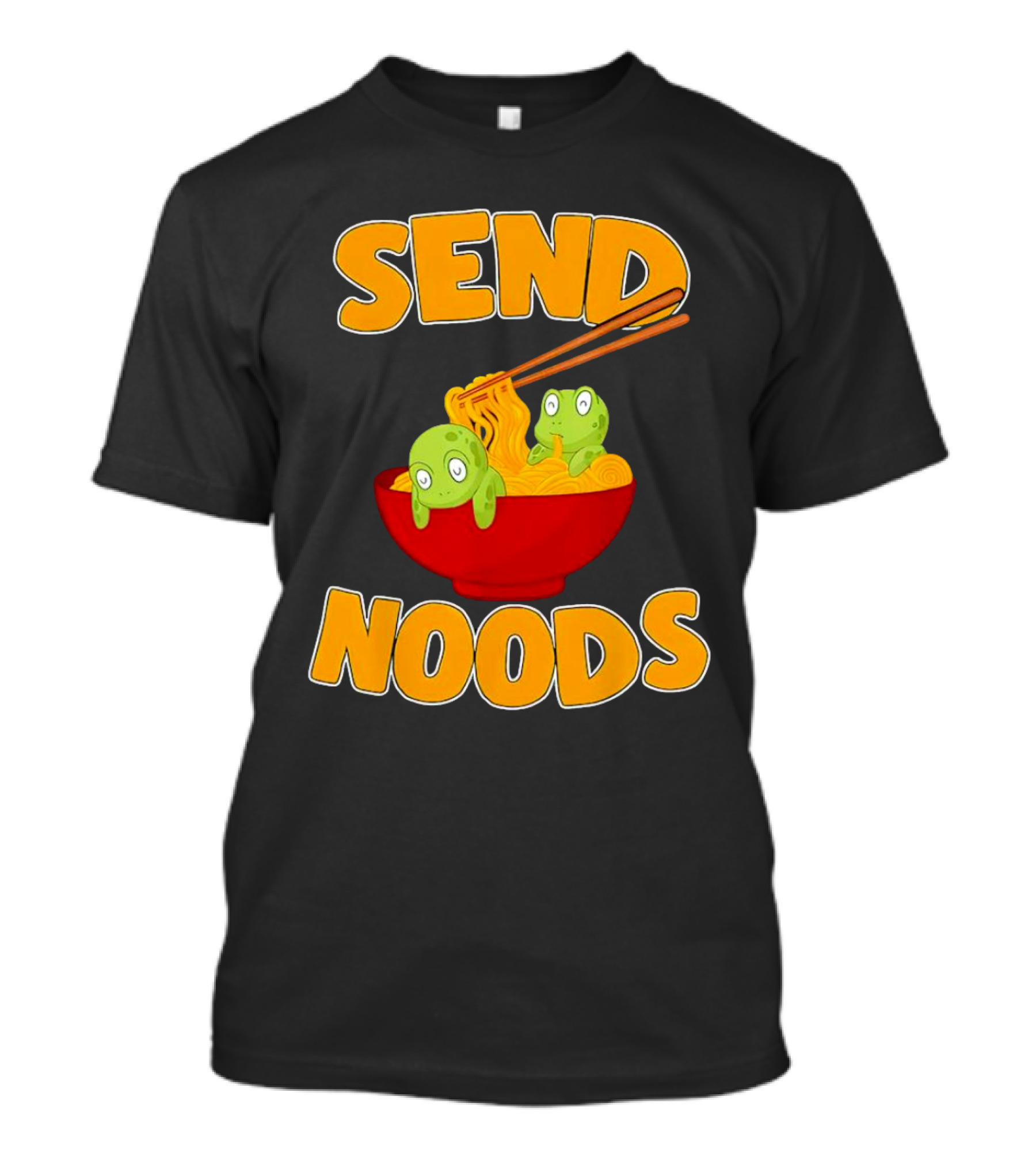 Send Noods Cute Turtles In Ramen Bowl T-Shirt