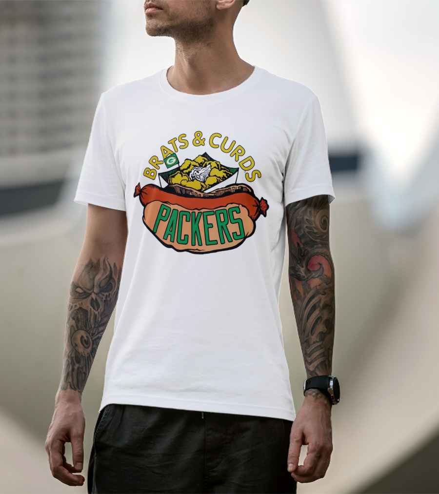 Packers Brats And Curds Football Fan Delight T-Shirt