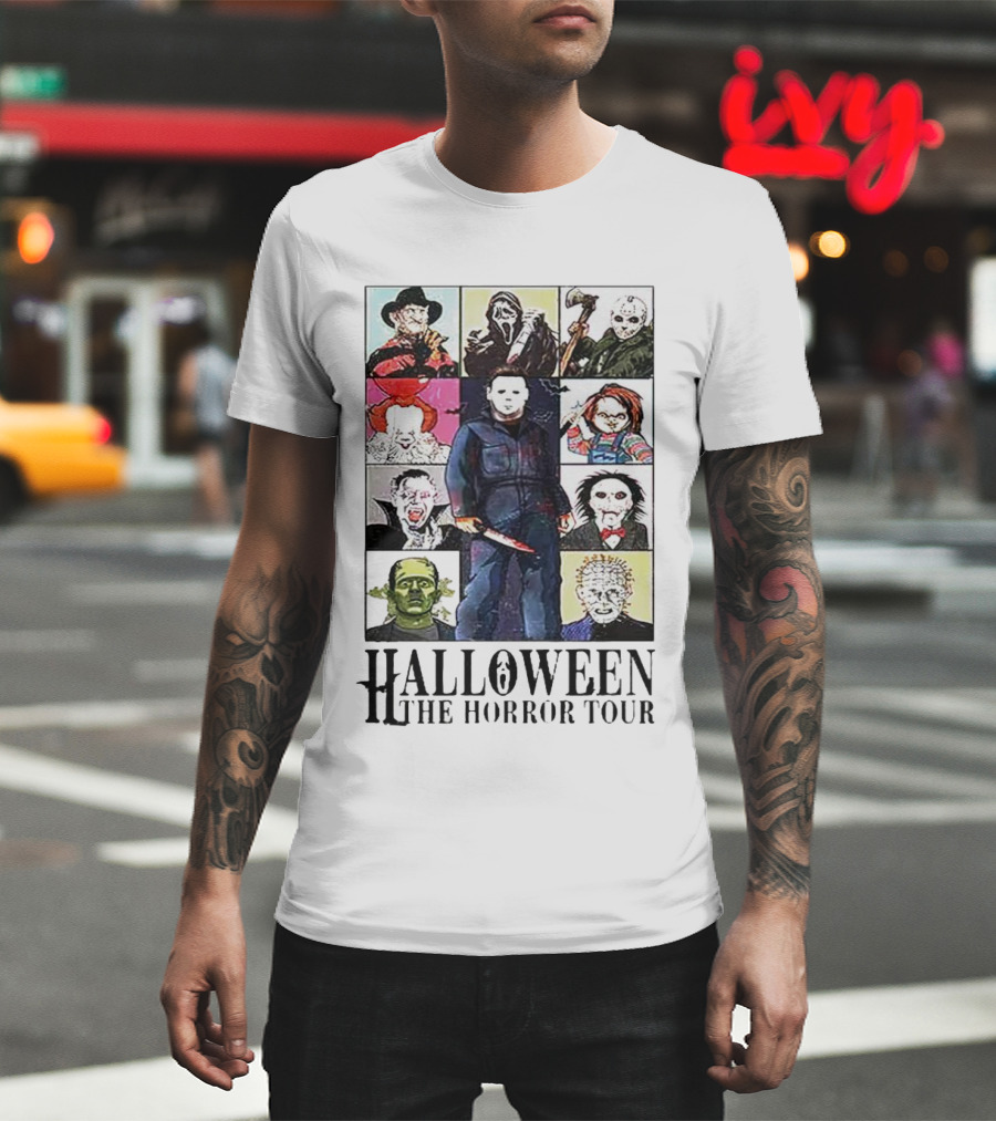 Halloween Horror Movie Characters The Horror Tour T-Shirt
