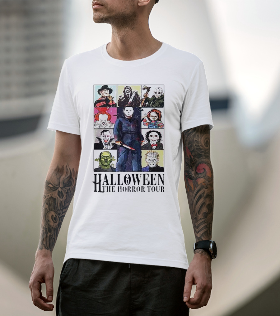 Halloween Horror Movie Characters The Horror Tour T-Shirt