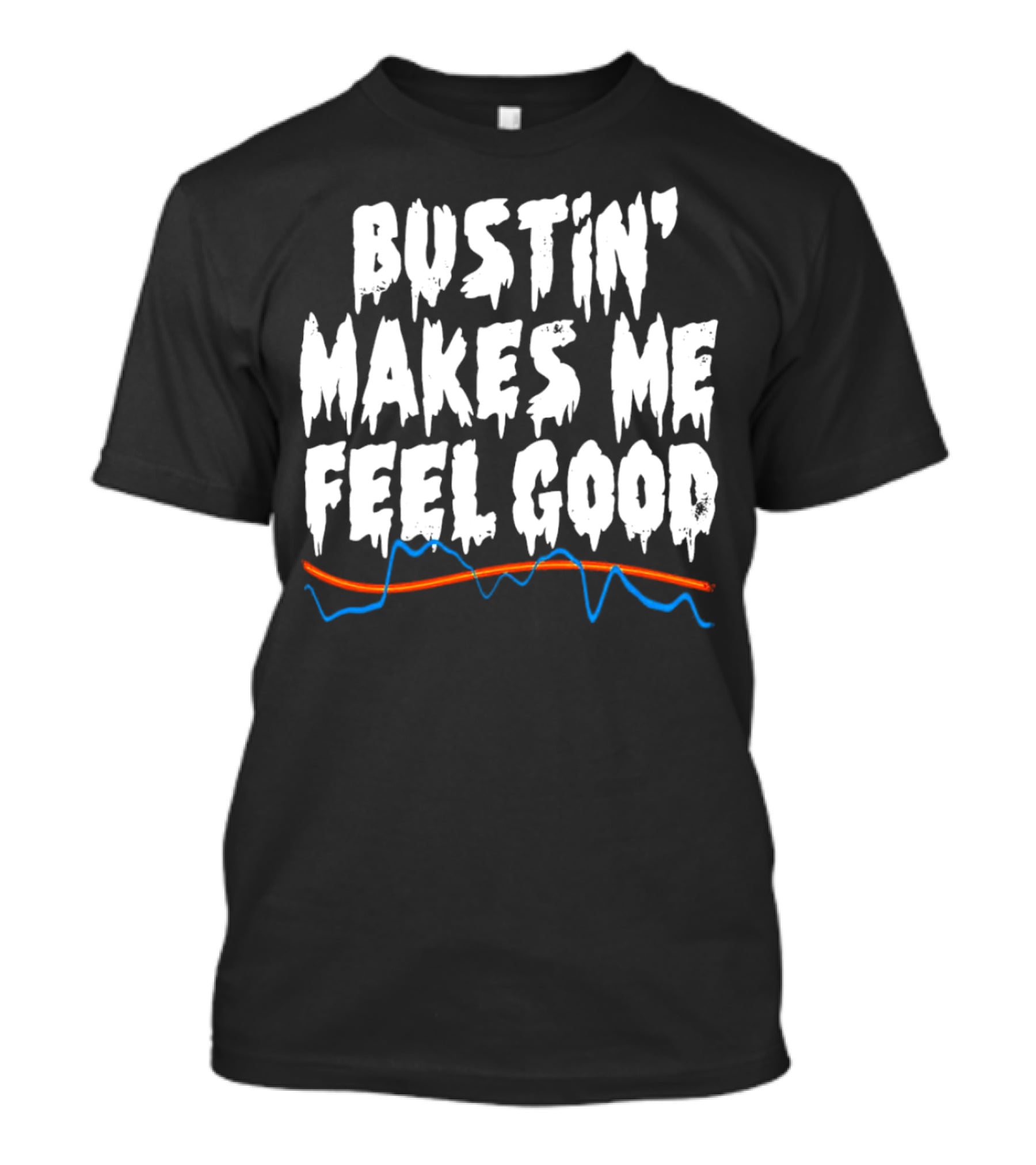 Bustin' Makes Me Feel Good Ghostbusters Electro Wave T-Shirt