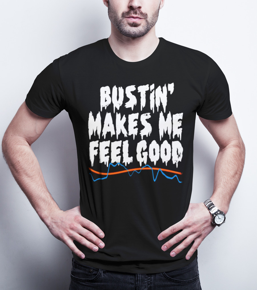 Bustin' Makes Me Feel Good Ghostbusters Electro Wave T-Shirt