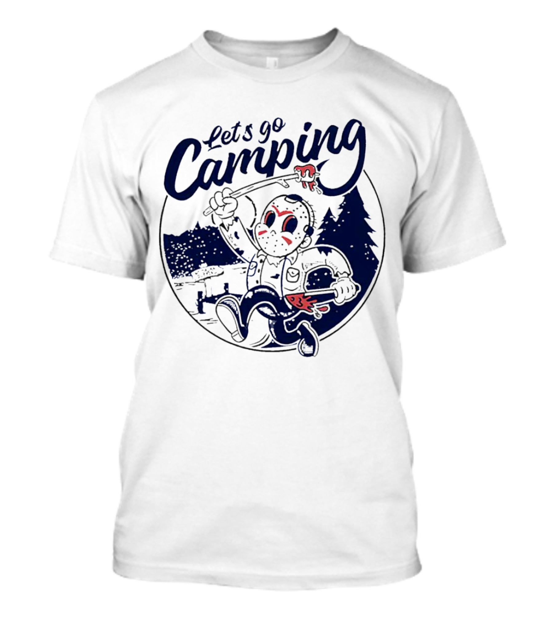 Let's Go Camping With Jason Voorhees Halloween T-Shirt