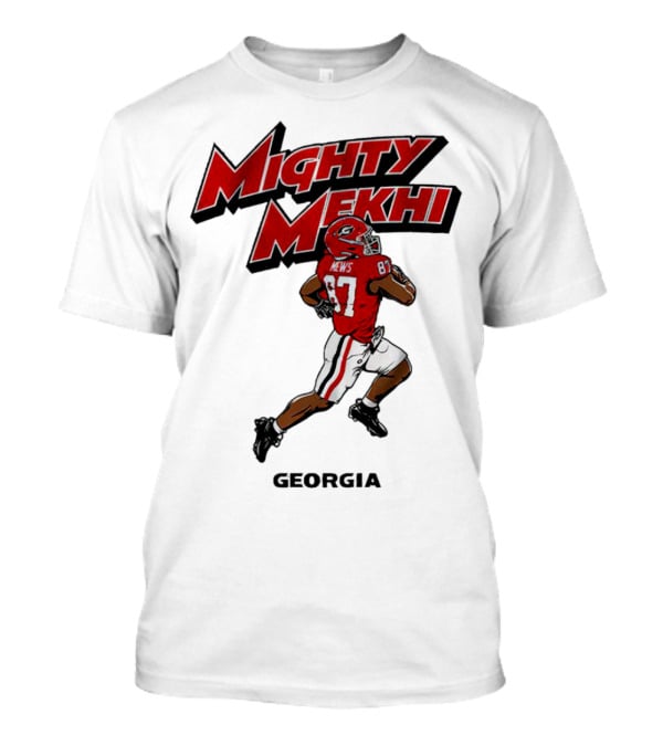 Mighty Mekhi Mews 87 Georgia Bulldogs T-Shirt