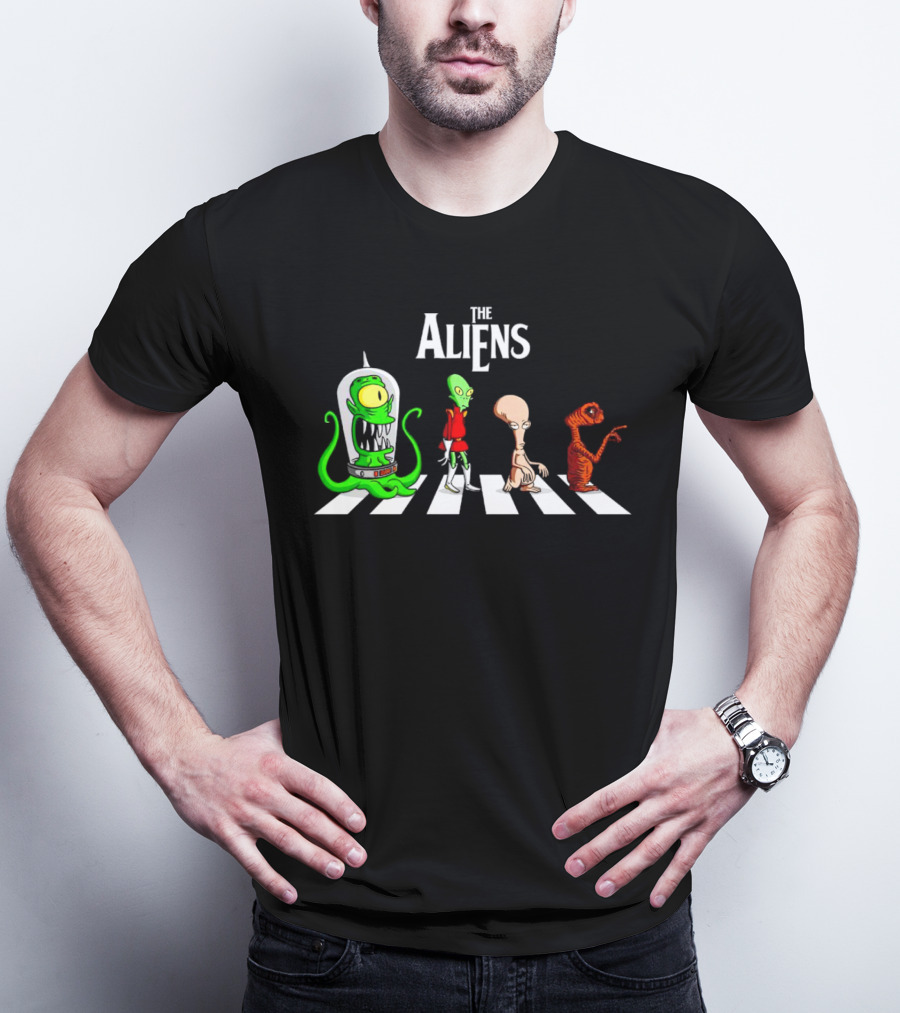 The Aliens Pop Culture Abbey Road Crossover T-Shirt