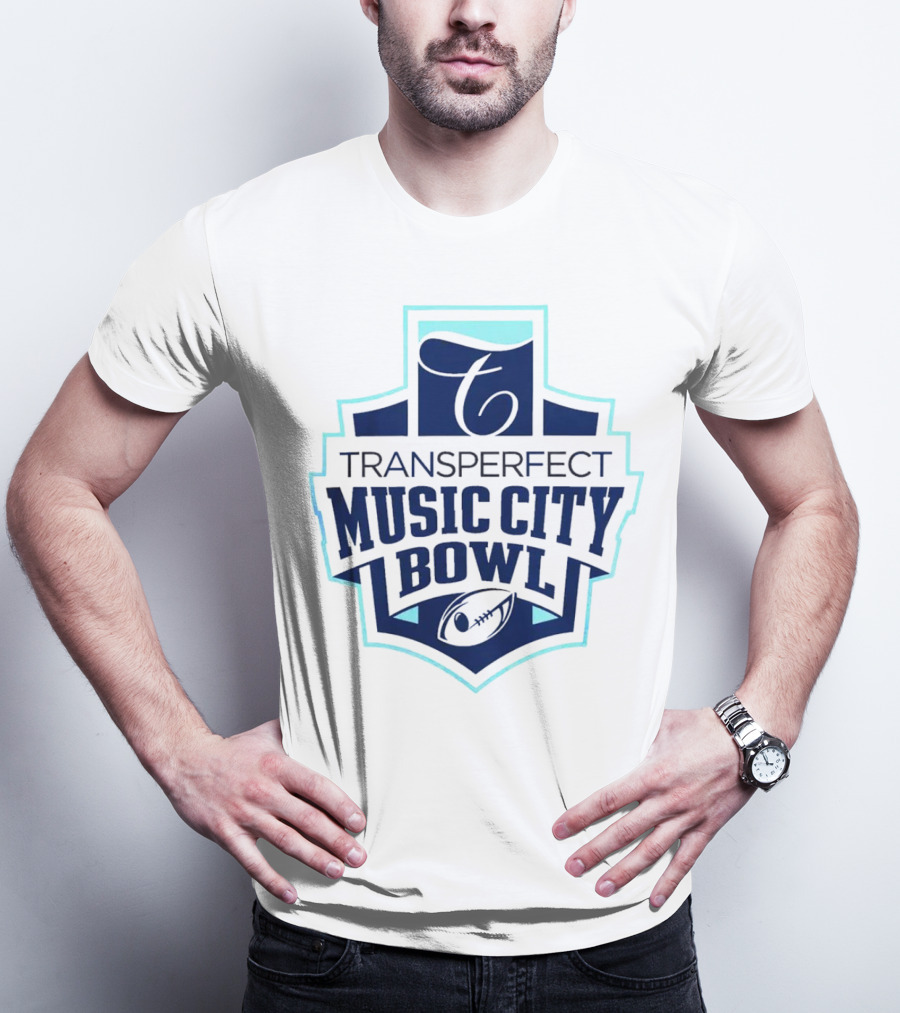 Transperfect Music City Bowl Football Emblem T-Shirt