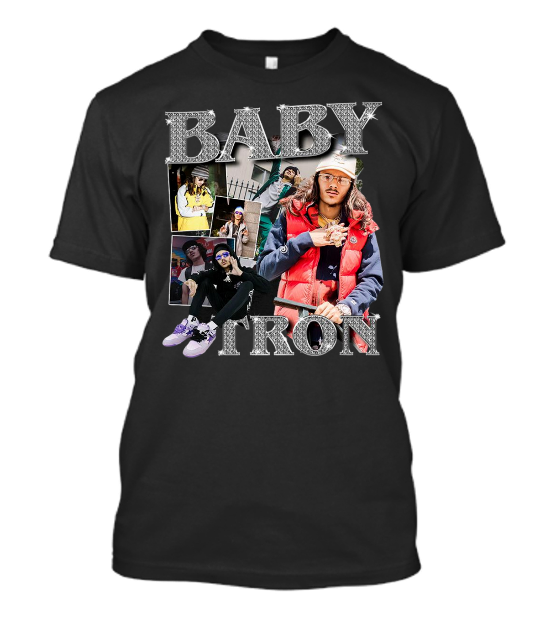 Babytron Hip Hop Style Collage Pullover Aesthetic T-Shirt