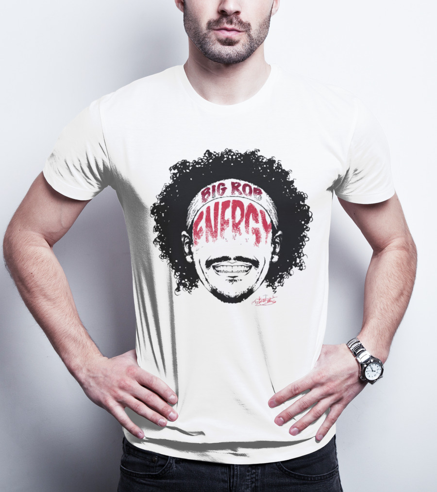 Big Rob Energy Robert Jones Signature Afro T-Shirt
