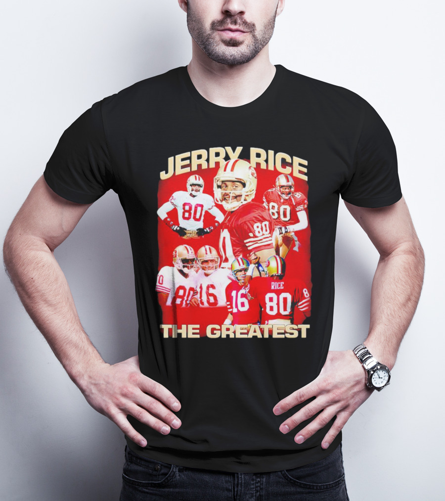 Jerry Rice The Greatest San Francisco 49ers Number 80 Legend T-Shirt