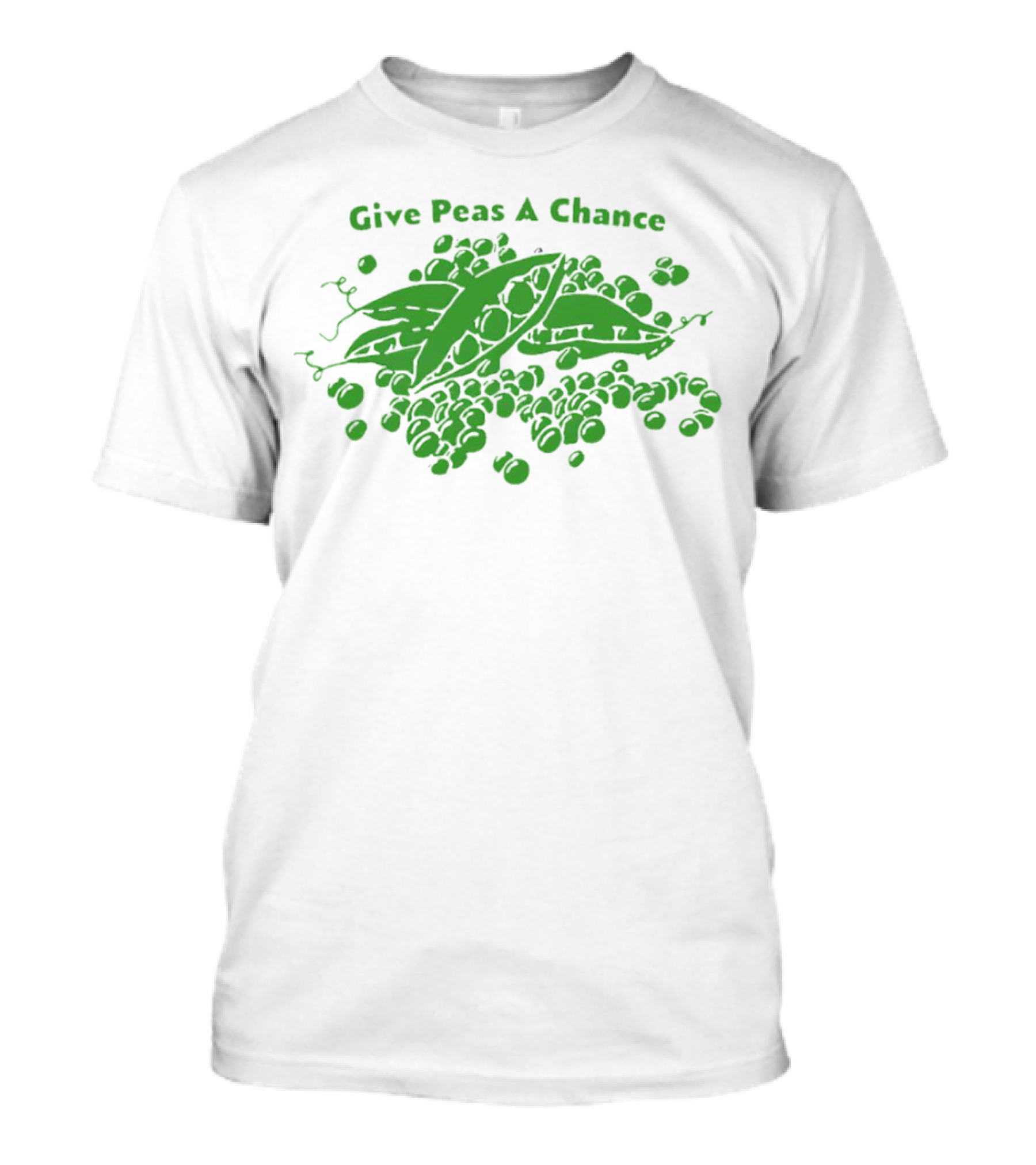 Give Peas A Chance Peapod Green Playful T-Shirt